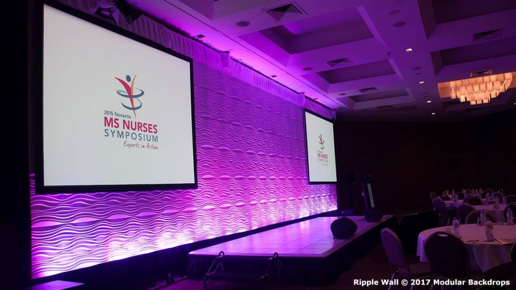 Ripple Wall - Wave Pattern Event Backdrop | Modular Backdrops USA